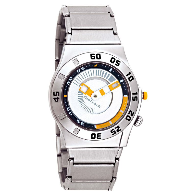 Buy Online Fastrack Quartz Analog White Dial Stainless Steel Strap ...