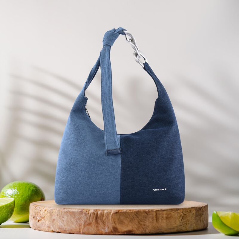 Buy Online Fastrack Denim Shoulder Women's Bag - f241shmed03bl1 | Fastrack