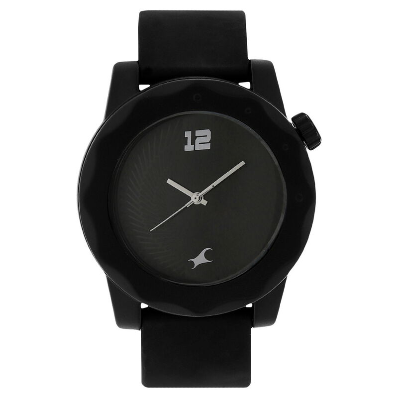 Buy Online Fastrack Quartz Analog Black Dial Plastic Strap Watch for ...