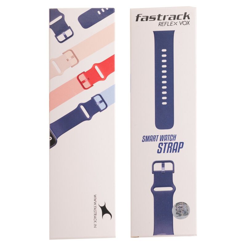 Fastrack 24 mm Black Silicone Strap for Guys