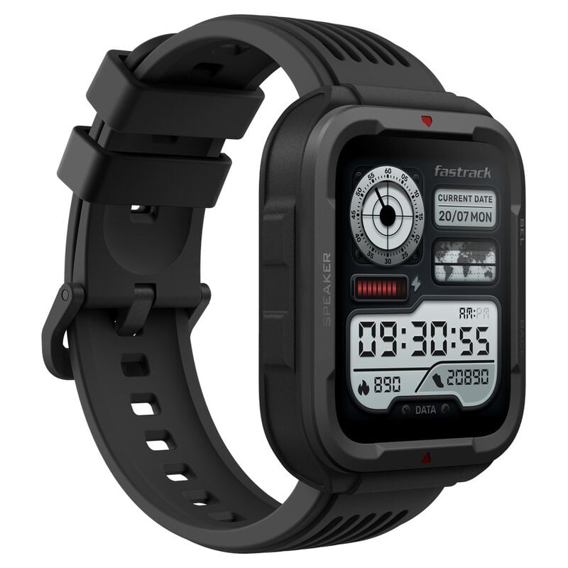 Fastrack Active with 4.64 CM UltraVU HD Display and Functional Crown Rugged Smartwatch with Auto ...