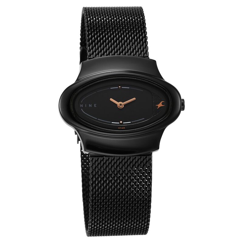 Fastrack Pulse Quartz Analog Black Dial Stainless Steel Strap Watch for ...