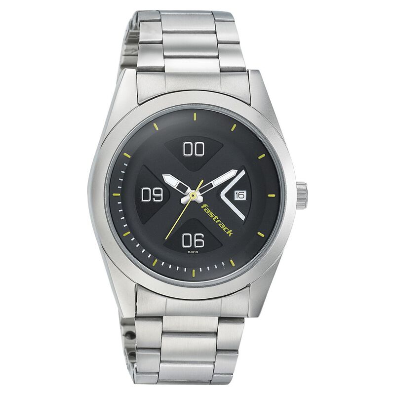 Buy Online Fastrack Go Skate Quartz Analog with Date Black Dial ...