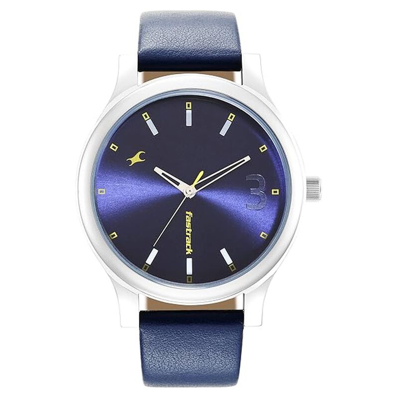 Buy Online Fastrack Quartz Analog Blue Dial Watch for Guys - 38069sl02 ...
