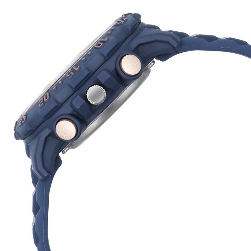 Fastrack Street line Quartz Analog Digital Blue Dial Silicone Strap ...