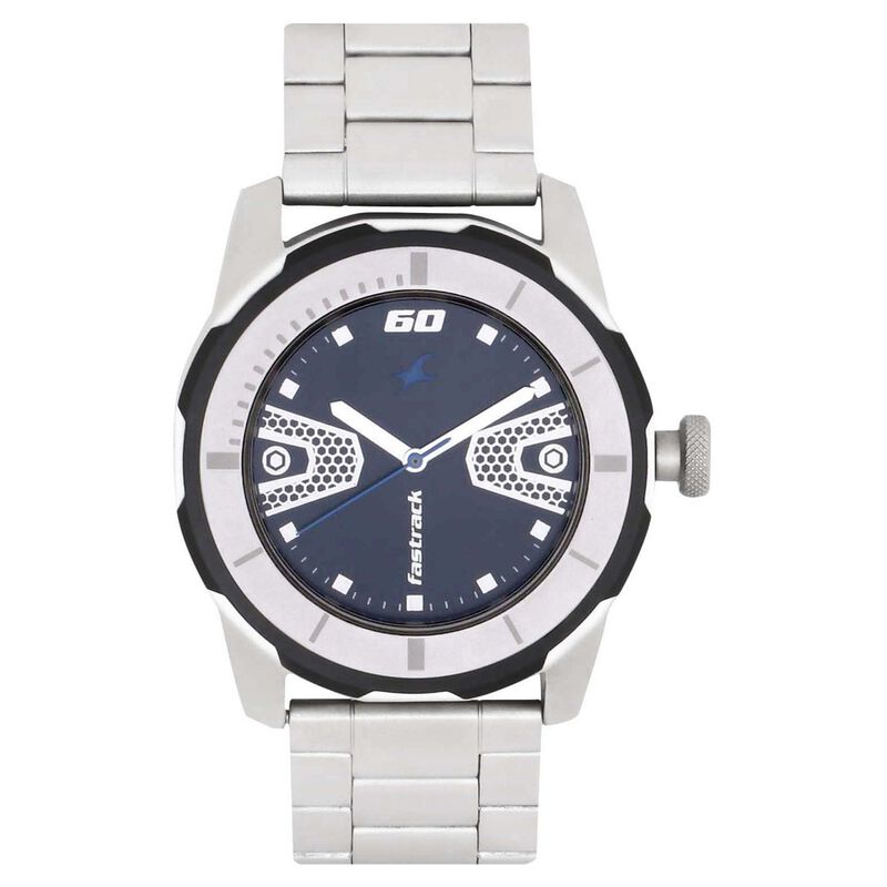Buy Online Fastrack Quartz Analog Black Dial Stainless Steel Strap ...