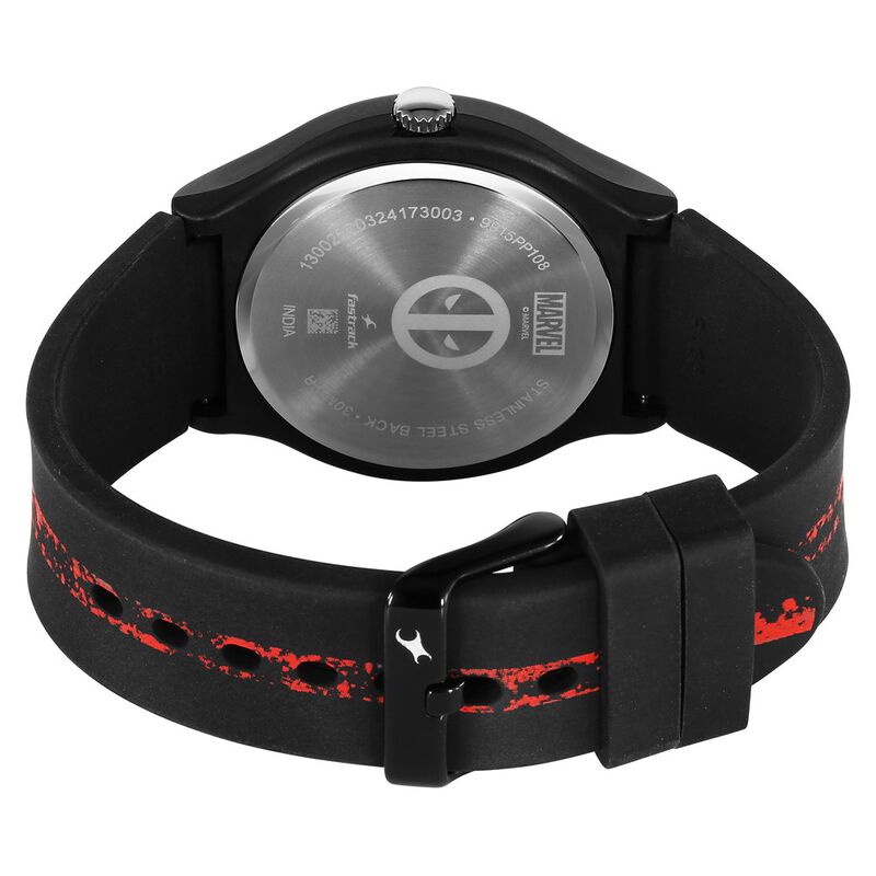 Fastrack Deadpool Wolverine Quartz Analog Black Dial With Black ...