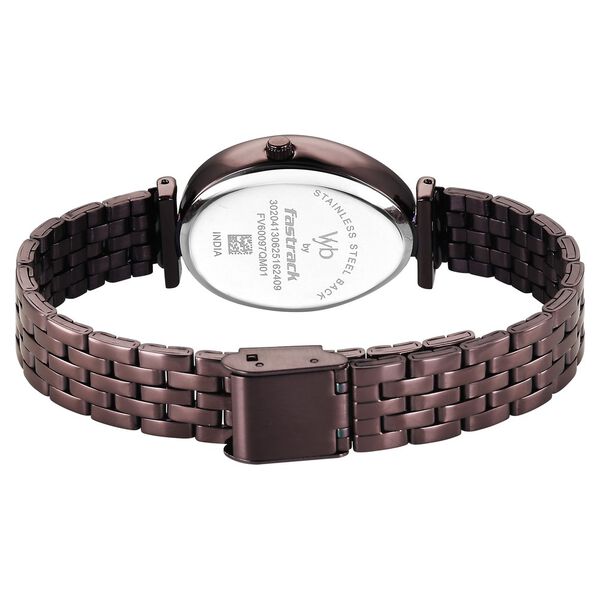 Buy Online Vyb Prodigy By Fastrack Quartz Analog Brown Dial Brown ...