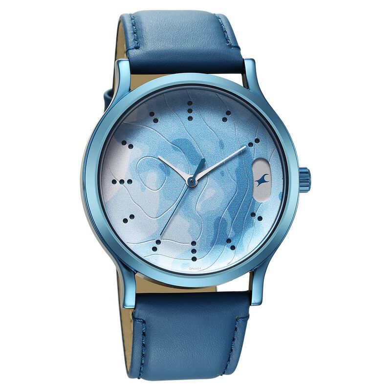 Buy Online Fastrack Urban Camo Blue Dial Watch for Guys - 3296ql01 ...