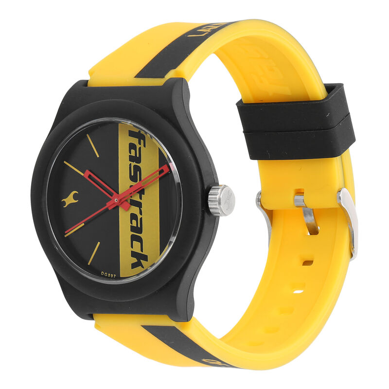 Fastrack Quartz Analog Multicoloured Dial Silicone Strap Watch for Unisex