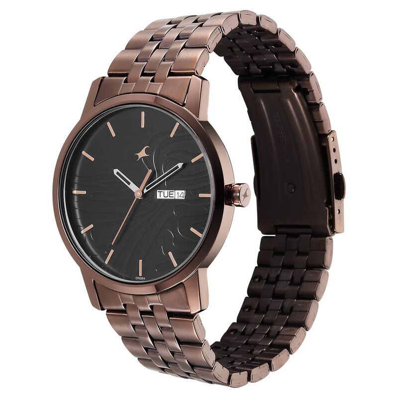 Fastrack Urban Camo Black Dial Watch for Guys