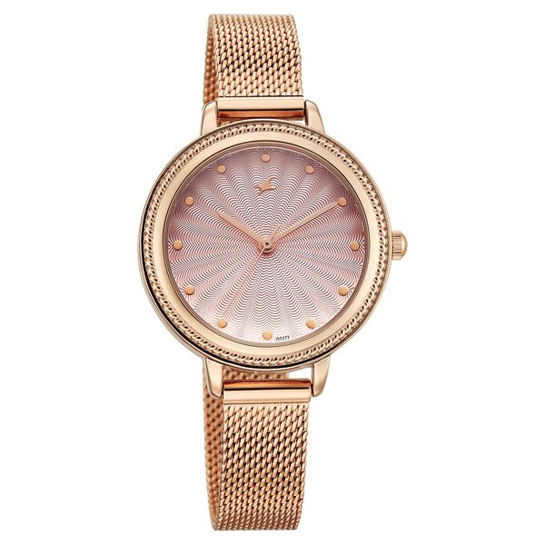Buy Online Fastrack Stunners Quartz Analog Pink Dial Rose Gold ...