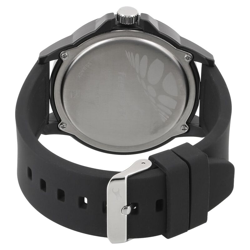 Fastrack Quartz Analog White Dial Silicone Strap Watch for Unisex