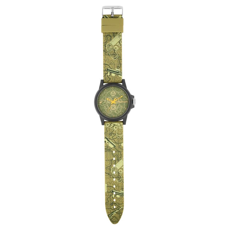 Fastrack Arcade Quartz Analog Green Dial Silicone Strap Unisex Watch