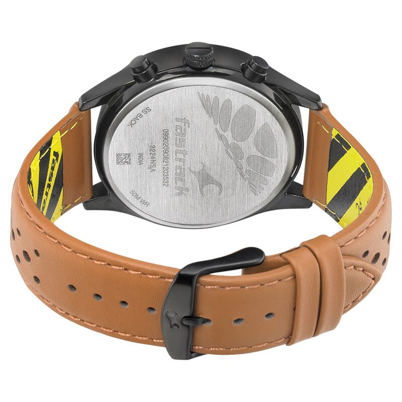 Fastrack Fastfit Quartz Analog with Day and Date Blue Dial Leather ...