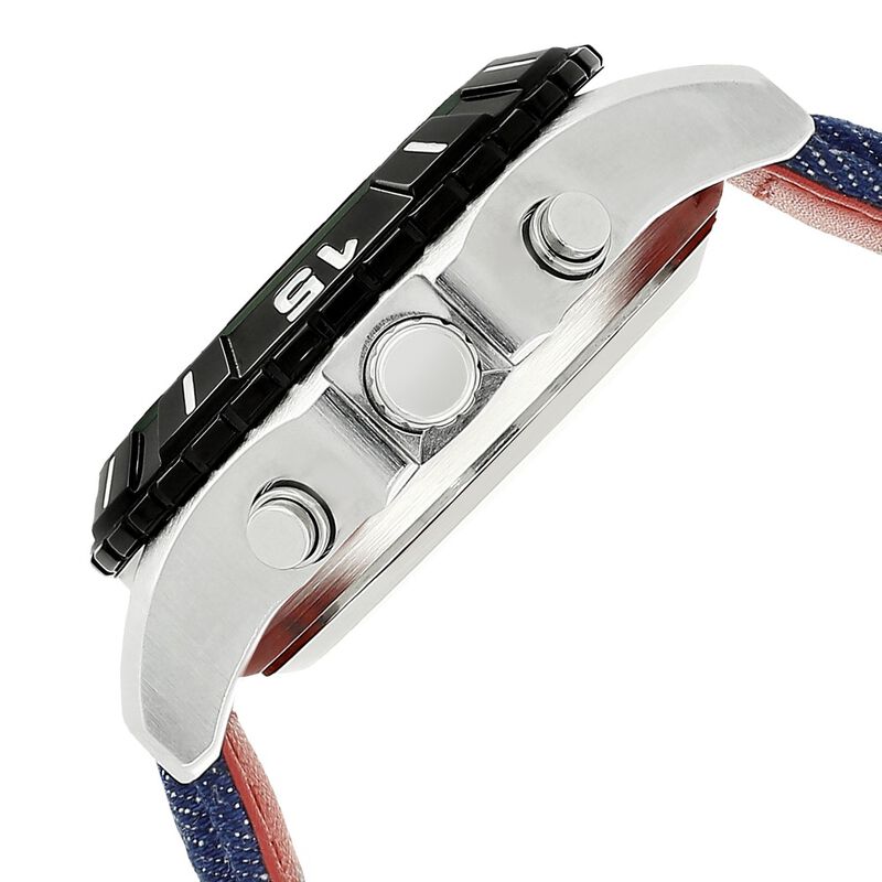 Fastrack Denim Quartz Analog Digital Blue Dial Denim Strap Watch for Guys