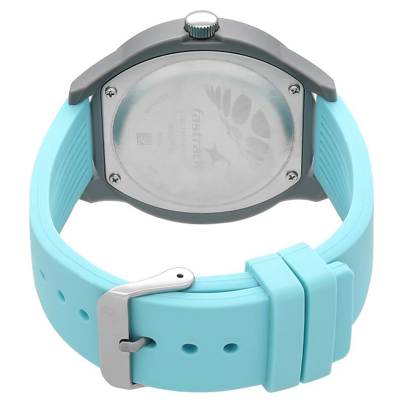 Fastrack Road Trip Quartz Analog White Dial Silicone Strap Unisex Watch