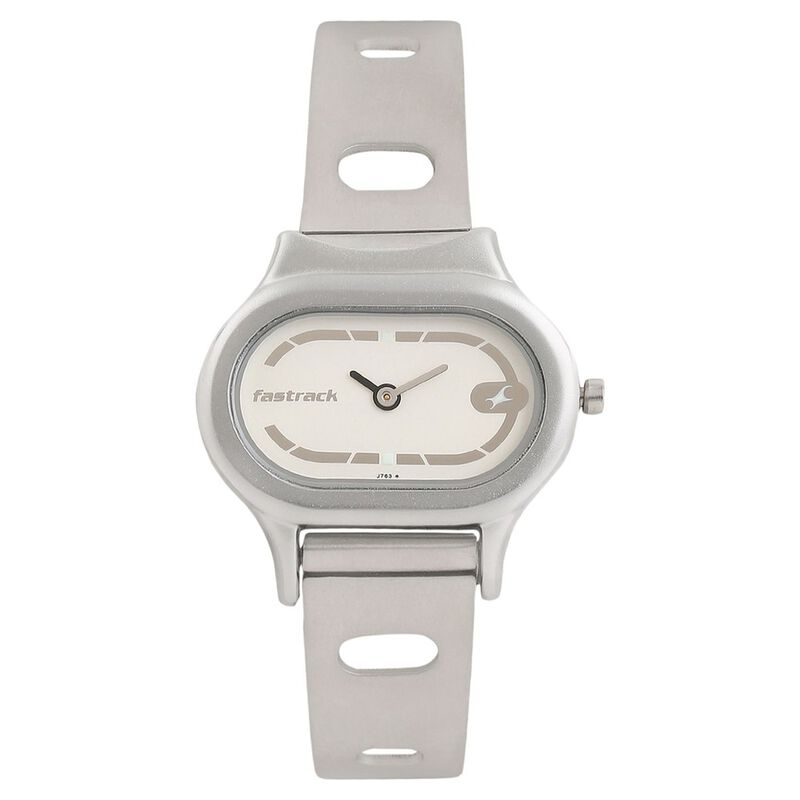 Buy Online Fastrack Quartz Analog White Dial Stainless Steel Strap ...