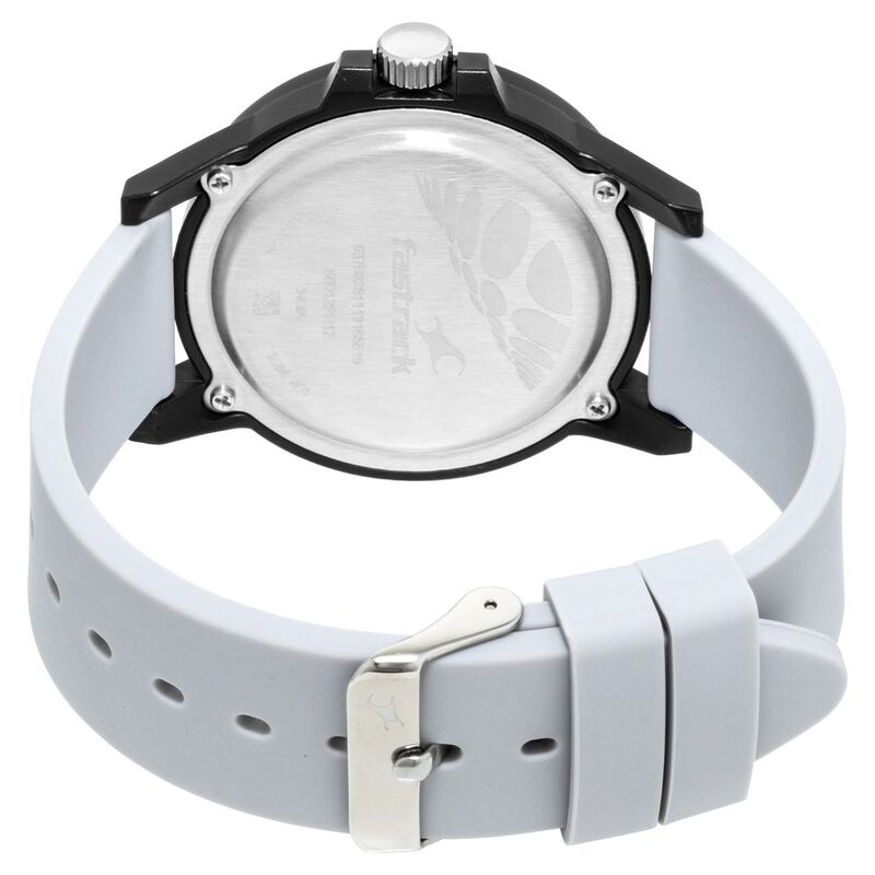 Fastrack Fastfit Quartz Analog Grey Dial Silicone Strap Unisex Watch