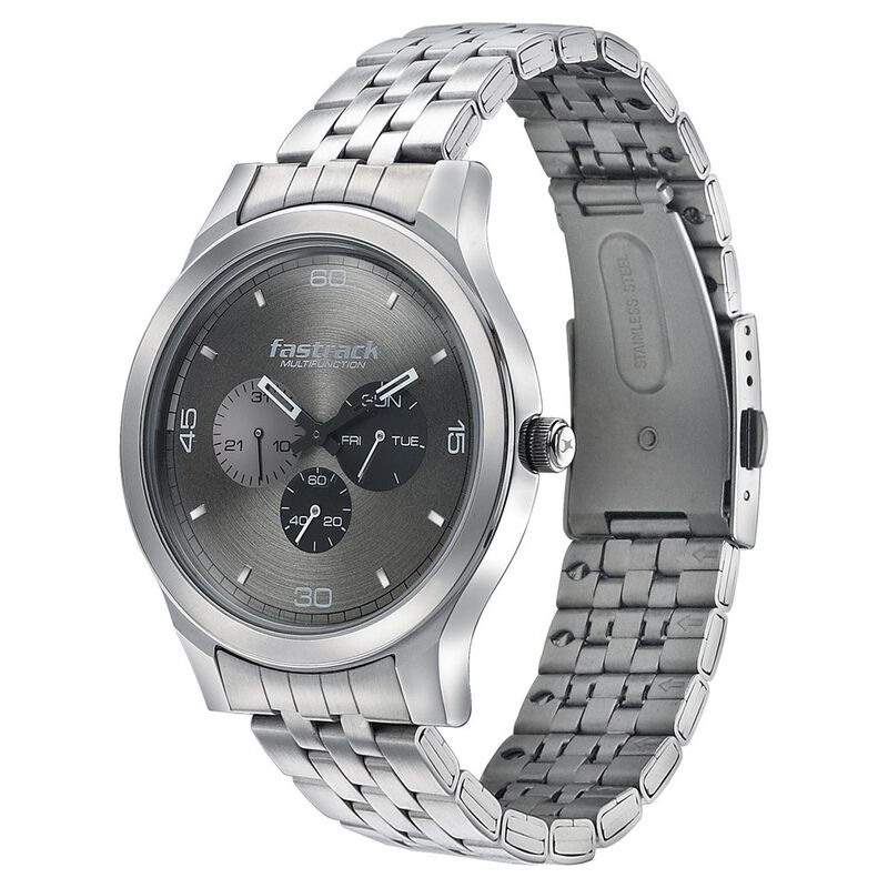 Fastrack Dial It Up Quartz Multifunction Grey Dial Stainless Steel ...