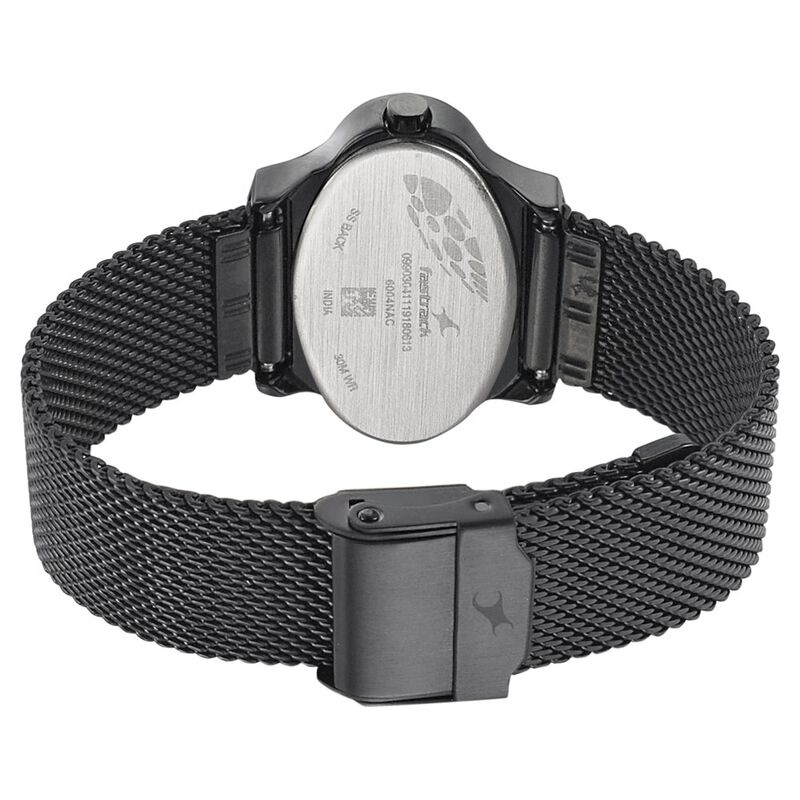 Fastrack Hitlist Quartz Analog Black Dial Stainless Steel Strap Watch ...