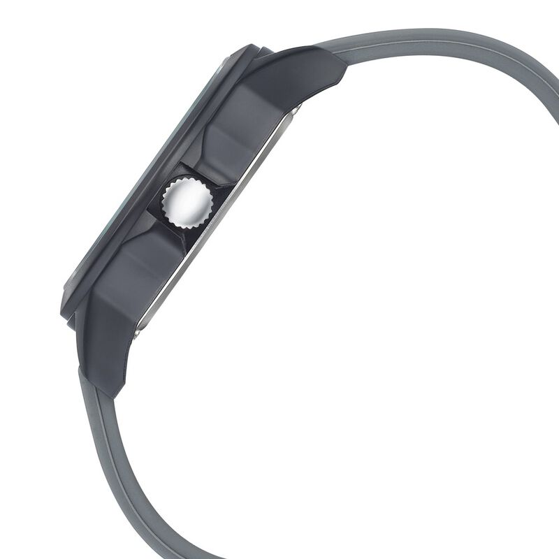 Fastrack Tees Quartz Analog Grey Dial Silicone Strap Unisex Watch