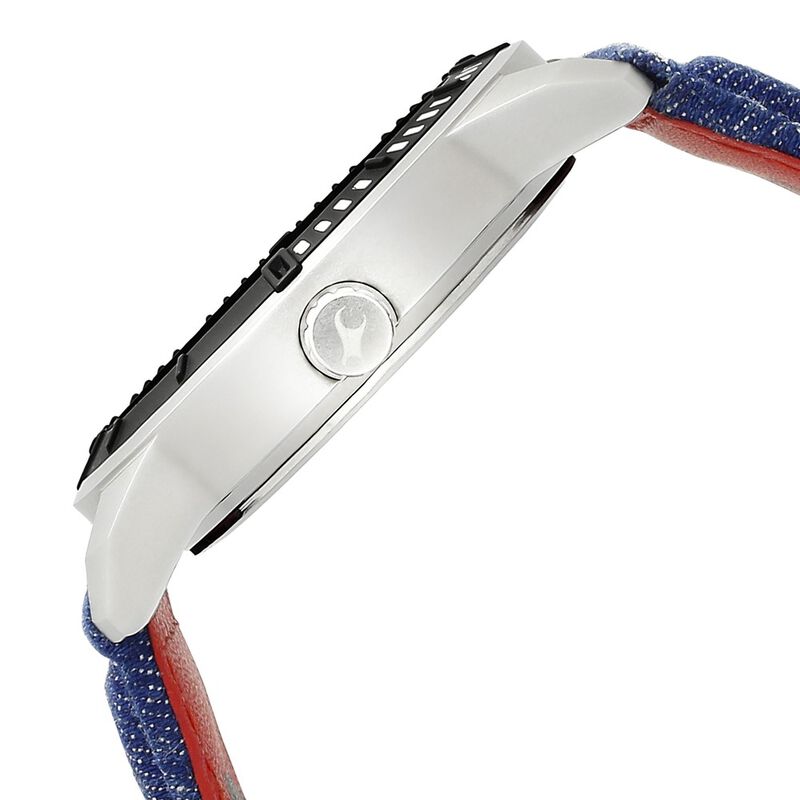 Fastrack Denim Quartz Analog Blue Dial Denim Strap Watch for Guys