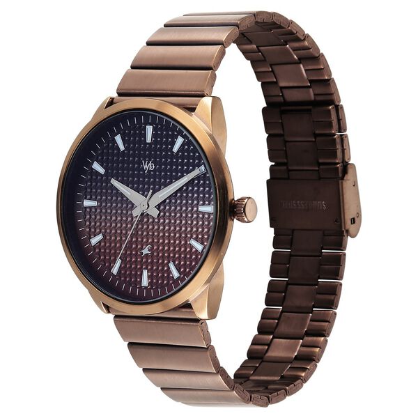 Buy Online Vyb Arcane By Fastrack Quartz Analog Two Toned Dial Brown ...
