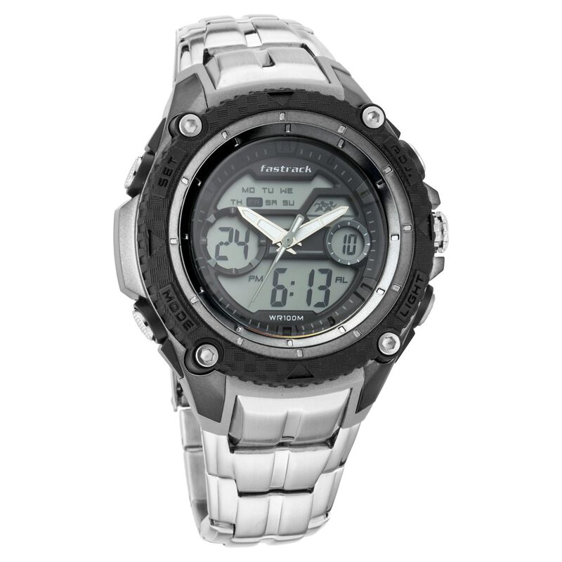 Buy Online Fastrack Hitlist Quartz Analog Digital Dial Stainless Steel ...