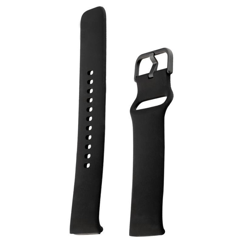 Fastrack 24 mm Black Silicone Strap for Guys