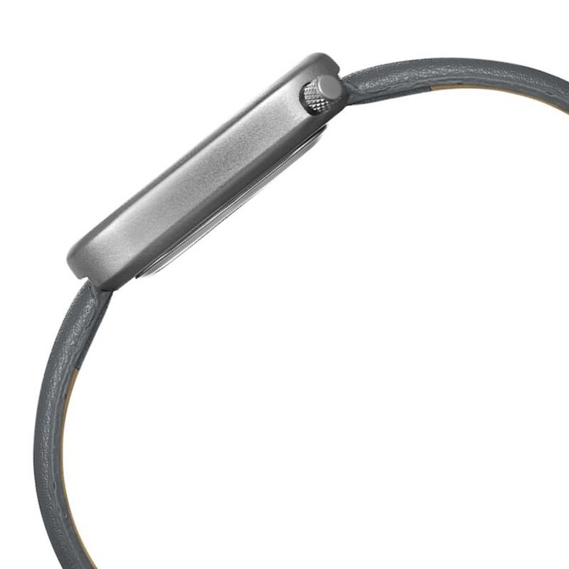 Fastrack Vyb Prodigy Quartz Analog Grey Dial Leather Strap Watch for Girls