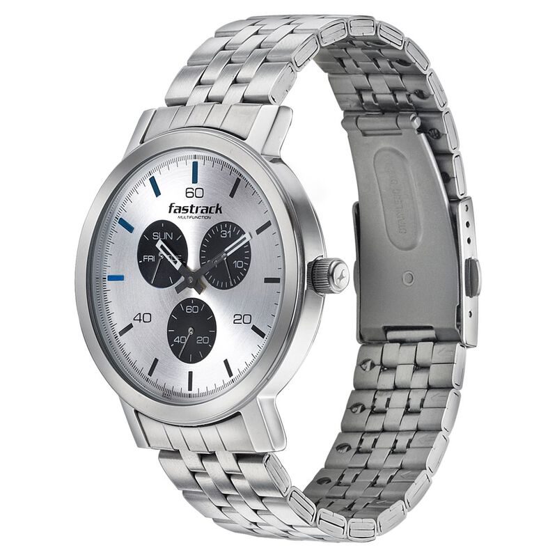 Fastrack Dial It Up Quartz Multifunction Silver Dial Stainless Steel ...