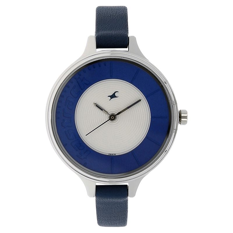 Buy Online Fastrack Quartz Analog Bicolour Dial Leather Strap Watch for ...