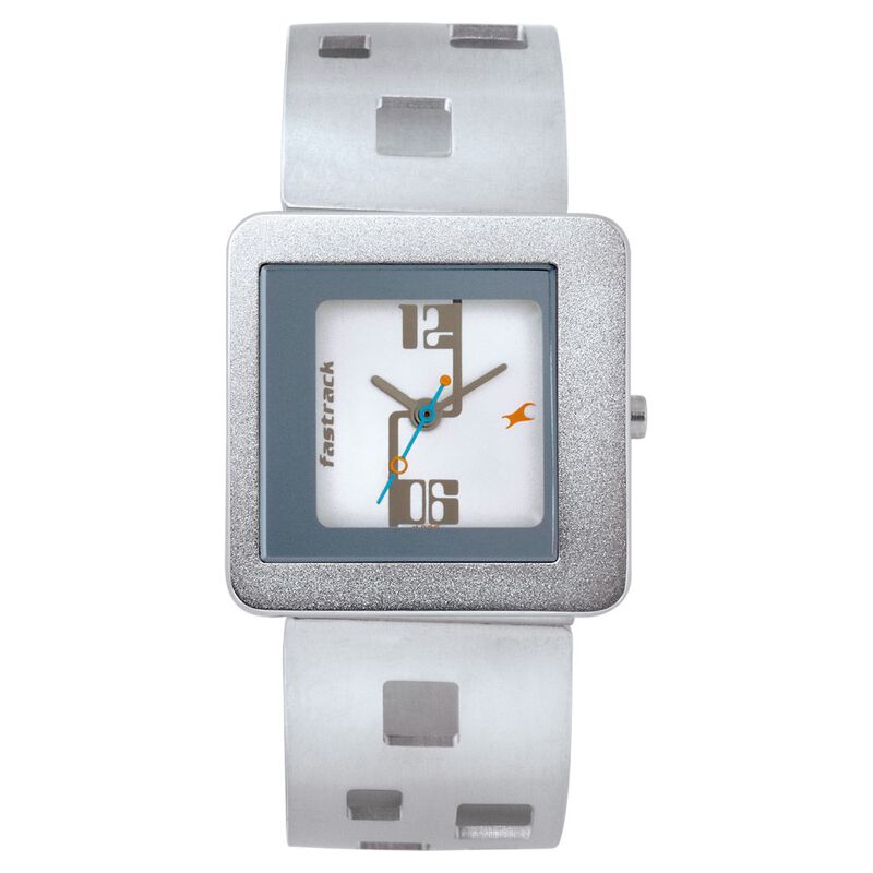 Buy Online Fastrack Quartz Analog Silver Dial Metal Strap Watch for ...