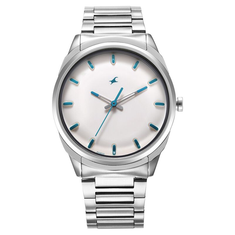 Buy Online Fastrack Quartz Analog White Dial Silver Stainless Steel ...