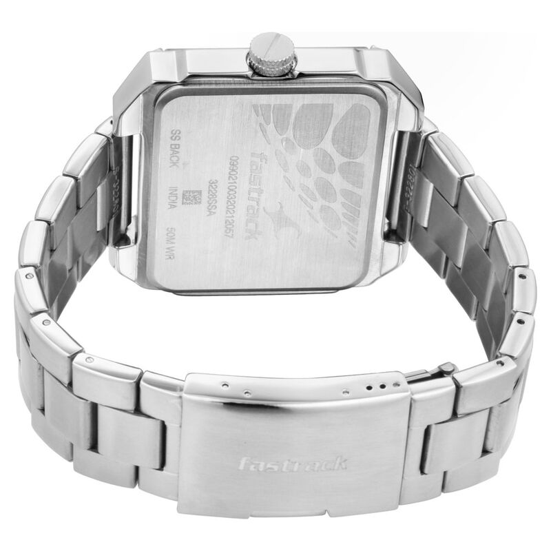 Fastrack Fastfit Quartz Analog with Day and Date Black Dial Stainless ...