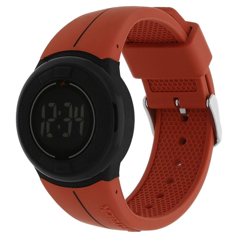 Fastrack Digital Black Dial Plastic Strap Watch for Girls