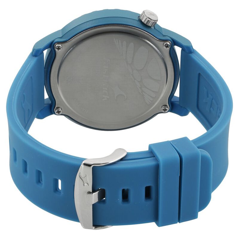 Fastrack Quartz Analog Grey Dial Silicone Strap Watch for Unisex
