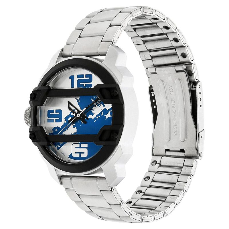 Fastrack Motorheads Quartz Analog Silver Dial Stainless Steel Strap ...