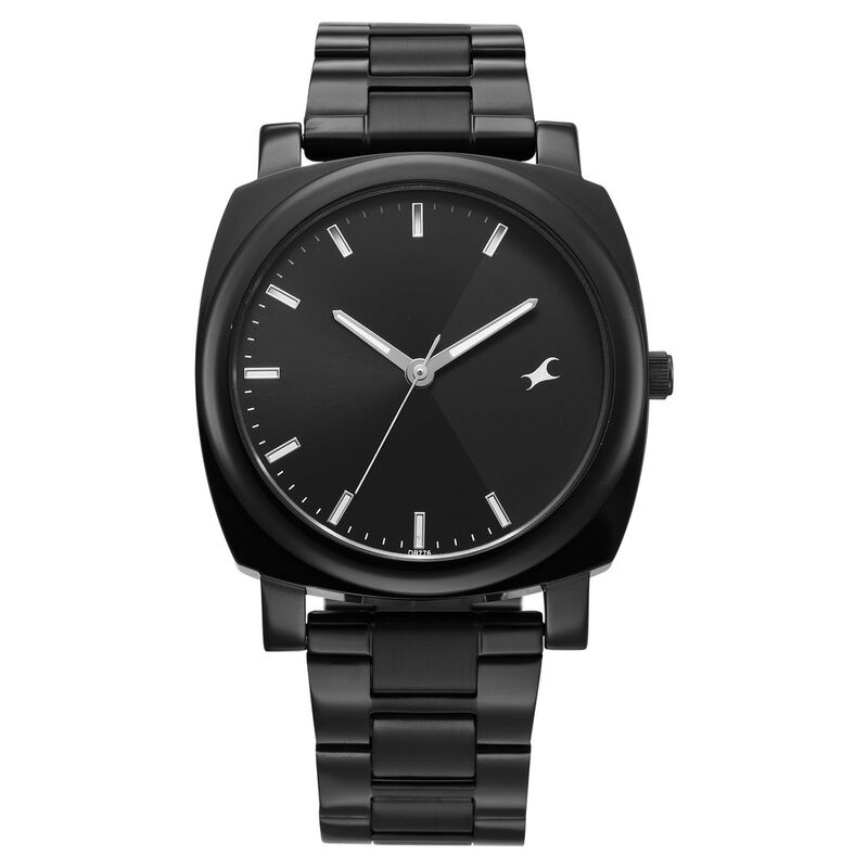 Buy Online Fastrack Stunners X Quartz Analog Black Dial Stainless Steel ...