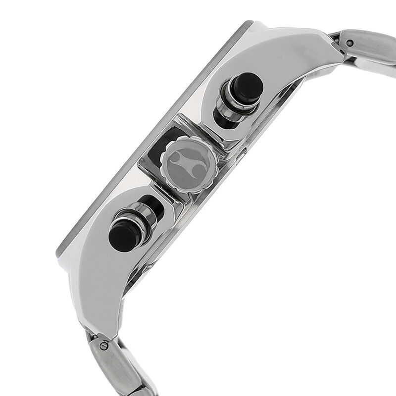 Fastrack Big Time Quartz Chronograph Black Dial Stainless Steel Strap ...
