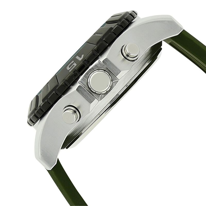 Fastrack Quartz Analog Digital Grey Dial Silicone Strap Watch for Guys