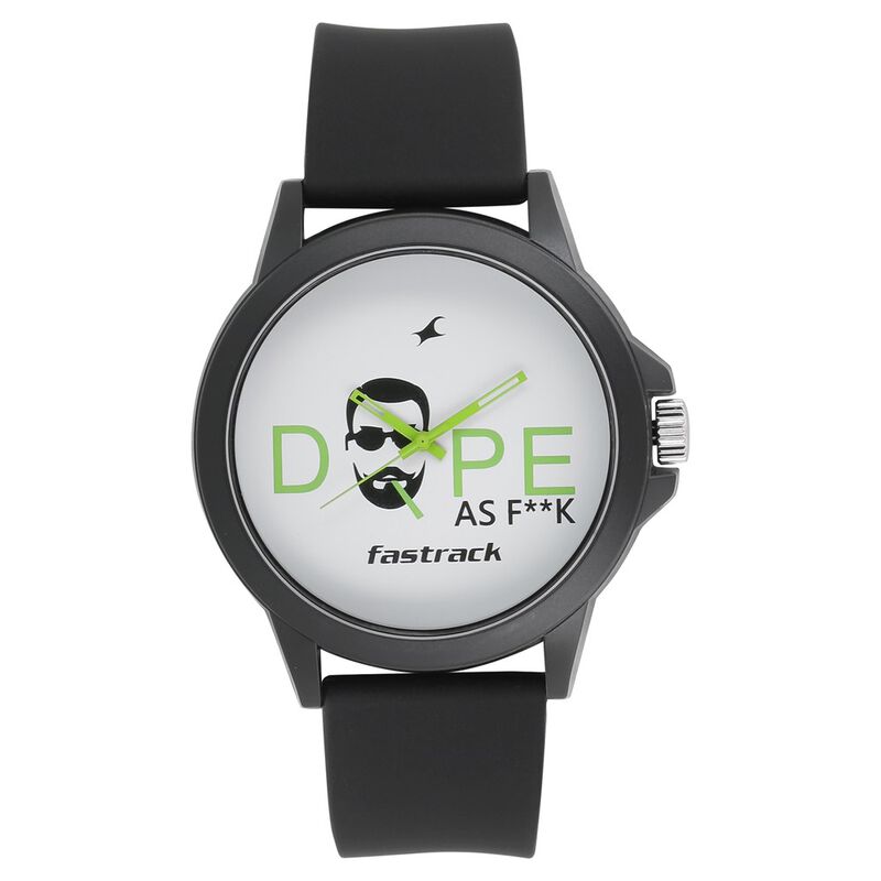 Buy Online Fastrack Quartz Analog White Dial Silicone Strap Watch for ...
