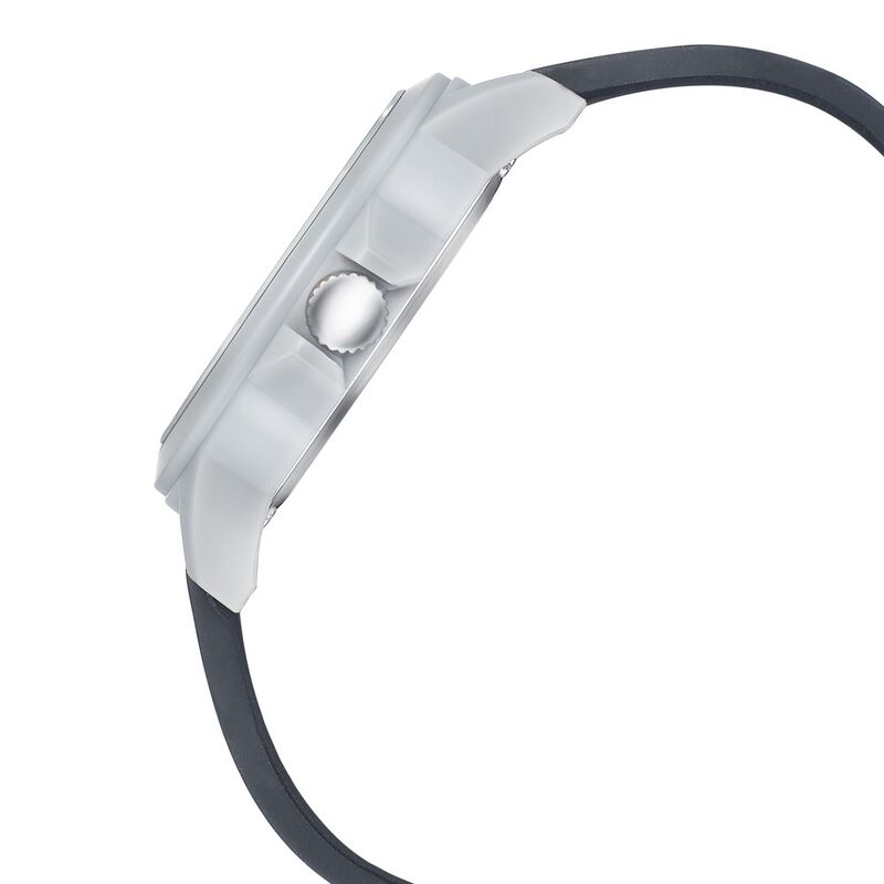 Fastrack Tees Quartz Analog Black Dial Silicone Strap Unisex Watch