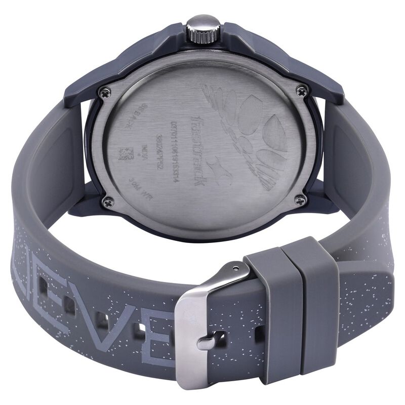 Fastrack Space Rover Quartz Analog Black Dial Silicone Strap Unisex Watch