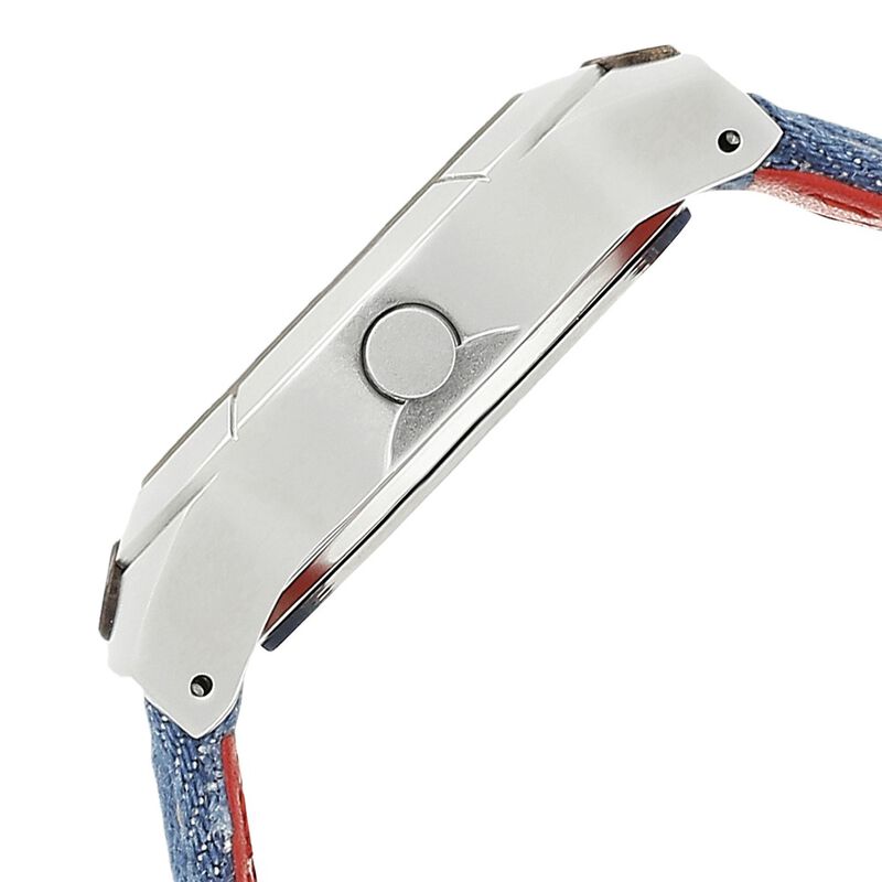 Fastrack Denim Quartz Analog Silver Dial Fabric Strap Watch for Girls
