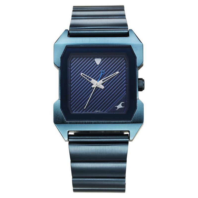 Buy Online Fastrack Pulse Quartz Analog Blue Dial Blue Stainless Steel ...