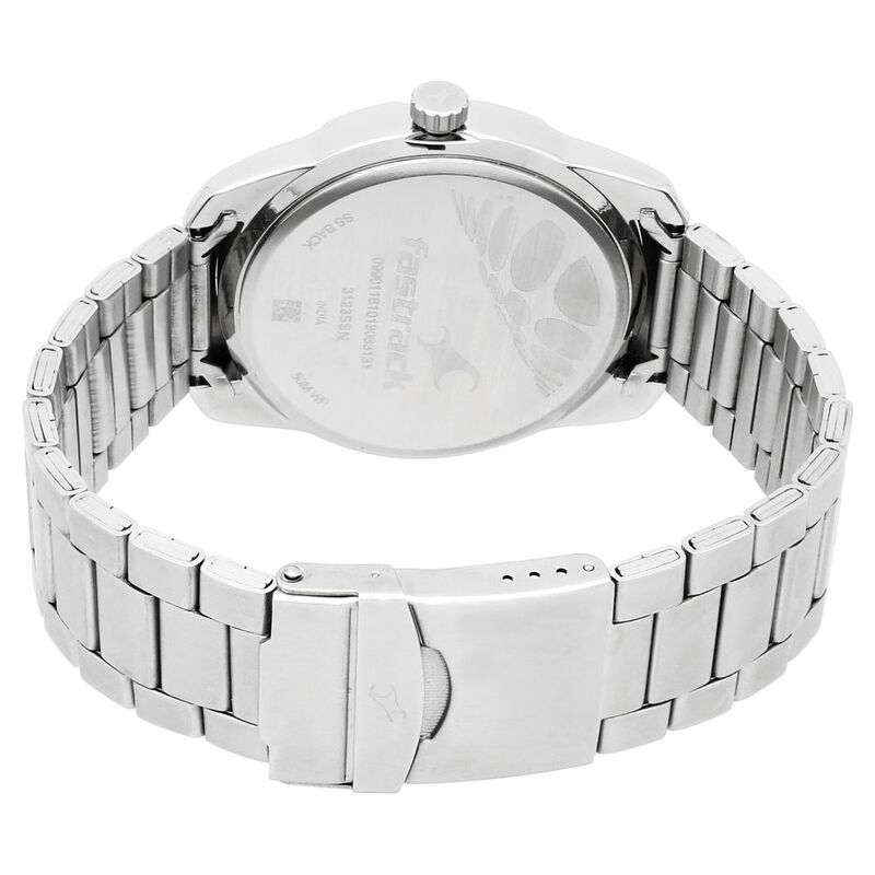 Fastrack Road Trip Quartz Analog White Dial Stainless Steel Strap Watch ...