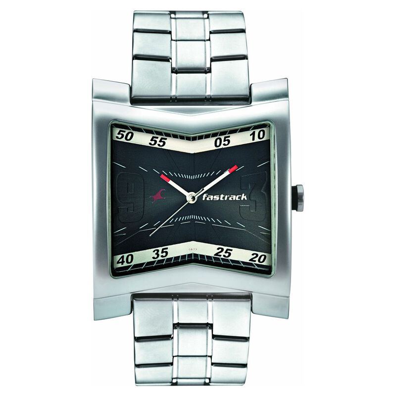 Buy Online Fastrack Quartz Analog Black Dial Stainless Steel Strap ...