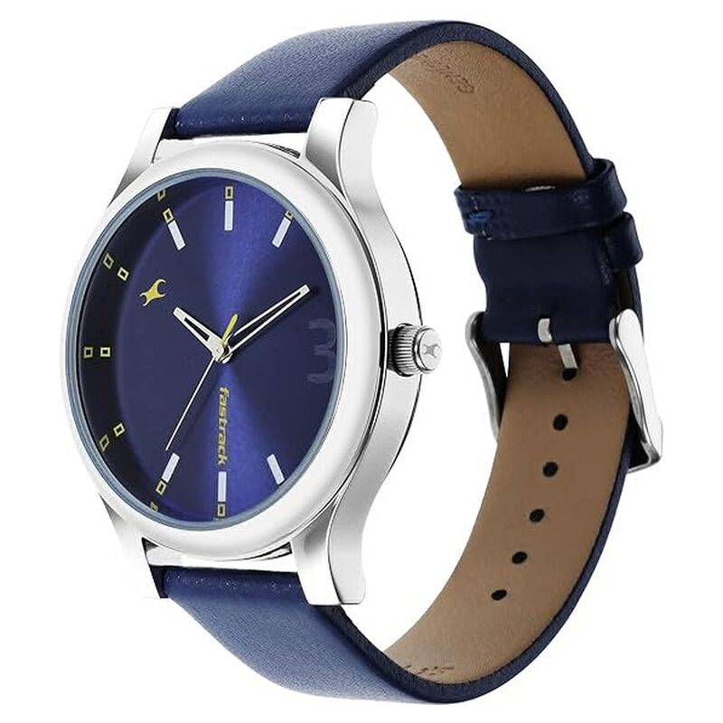 Fastrack Quartz Analog Blue Dial Watch for Guys